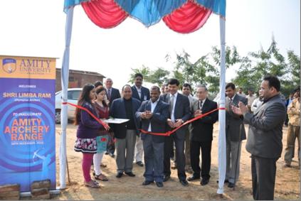 Mr. Limba Ram, Coach, Indian archery Team inaugurates Amity Archery ...